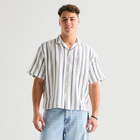 Click here for Arizona Mens Short Sleeve Boxy Fit Button-Down Shi... prices