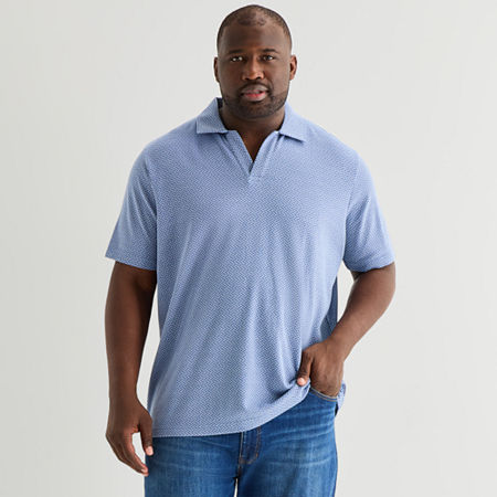 Click here for Stafford Johnny Collar Big and Tall Mens Short Sle... prices