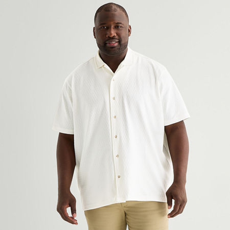 Click here for Stafford Jacquard Mens Short Sleeve Big and Tall C... prices