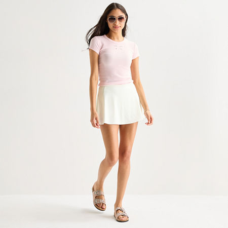 Click here for Arizona Womens Juniors Mid Rise Pleated Skirt  Sma... prices