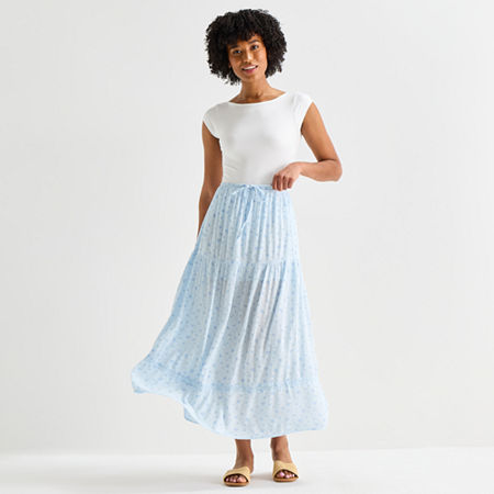 Click here for Arizona Womens Juniors Mid Rise Maxi Skirt  Small... prices