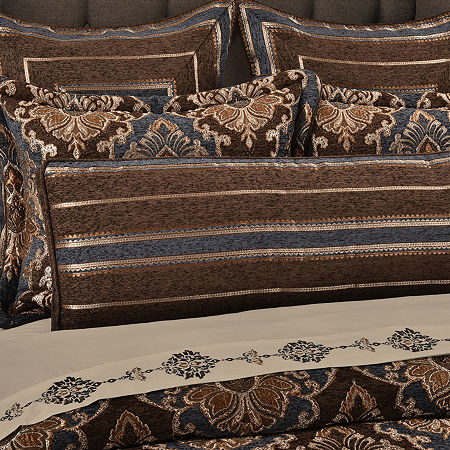 Click here for J Queen New York Sofia Chenille Stripe Bolster Dec... prices