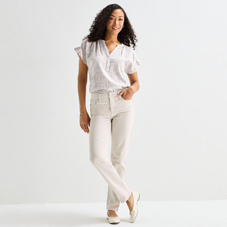 Click here for Liz Claiborne Womens Tall Straight High Rise Pull-... prices