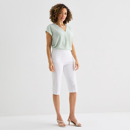 Click here for Liz Claiborne Womens Straight Capri Pant  12  Whit... prices