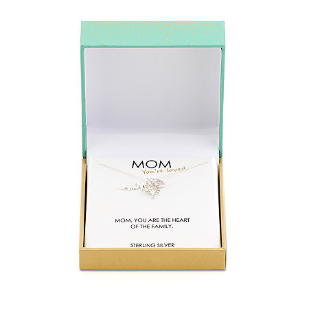 Click here for Footnotes Mom Womens Sterling Silver Heart 16 Inch... prices