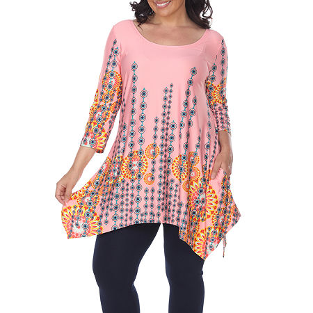 Click here for Plus Size White Mark Rella Tunic Top prices