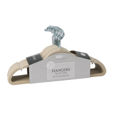 Kennedy International Slim Flocked 25-pc. Hangers 23240GREY - JCPenney