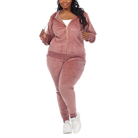 Click here for White Mark Adjustable Waist 2-pc. Track Suit Plus... prices