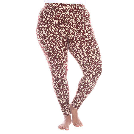 Click here for Plus Size White Mark Super Soft Leopard Leggings prices