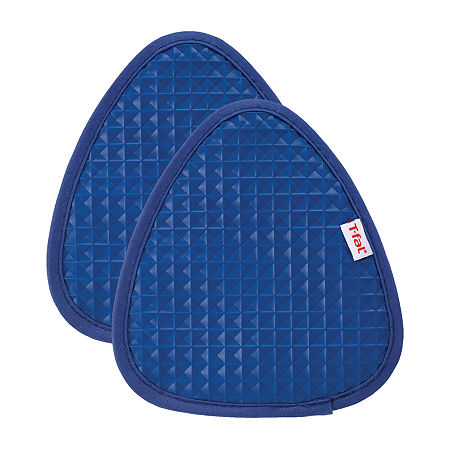 T-Fal Flexible Waffle Silicone Pot Holder  Set of 2 - Blue
