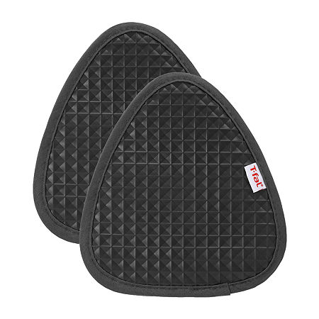T-Fal Flexible Waffle Silicone Pot Holder  Set of 2 - Charcoal