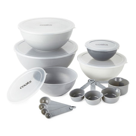 Click here for Cooks 18-pc. Mixing Bowls with Lids  One Size  Gra... prices