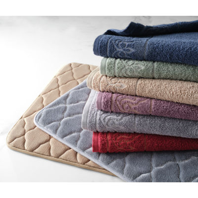 Broadhaven Elegant Scroll Memory Foam Bath Rug - JCPenney