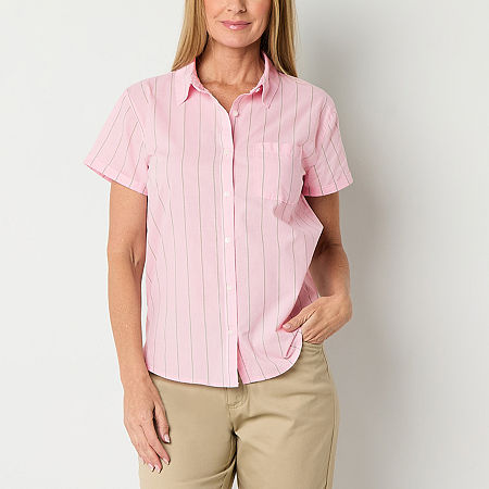 Click here for St. Johns Bay Womens Tall Short Sleeve Blouse  Med... prices