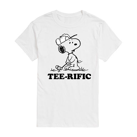 Click here for Mens Short Sleeve Peanuts Golf T-Shirt  Large  Whi... prices