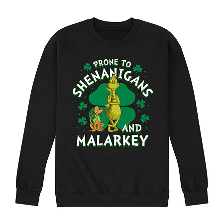 Airwaves Mens Dr Seuss Crew Fleece - Black