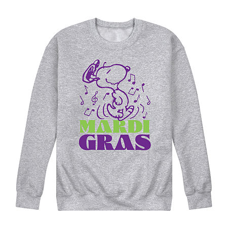 Click here for Mens Long Sleeve Peanuts Mardi Gras Sweatshirt  Sm... prices