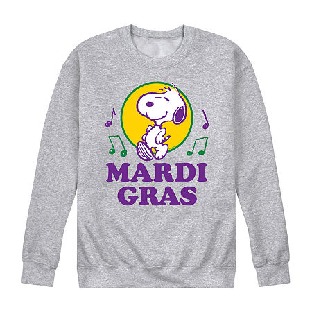Click here for Mens Long Sleeve Peanuts Mardi Gras Sweatshirt  Sm... prices