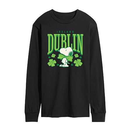 Click here for Mens Long Sleeve Snoopy Dublin T-Shirt  Small  Bla... prices