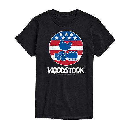 Click here for Mens Short Sleeve Woodstock T-Shirt  Large  Black prices