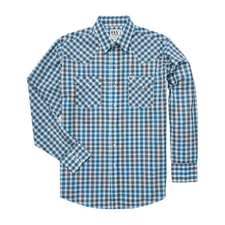 Click here for Ely Cattleman Classic Check Mens Long Sleeve Weste... prices