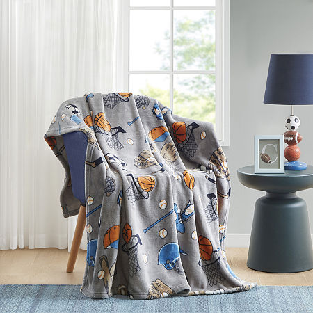 Click here for INK+IVY Kids Sports Throw  One Size  Blue prices