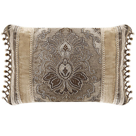 J Queen New York Bradshaw Boudoir Decorative Pillow  21 x 15 - Natural
