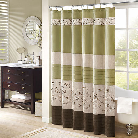 Click here for Madison Park Serene Floral Embroidered Shower Curt... prices