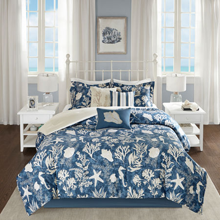 Madison Park Cape Cod 7-Pc. Comforter Set  Queen - Blue