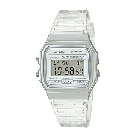 Click here for Casio Womens Digital Clear Strap Watch F91ws-7os... prices
