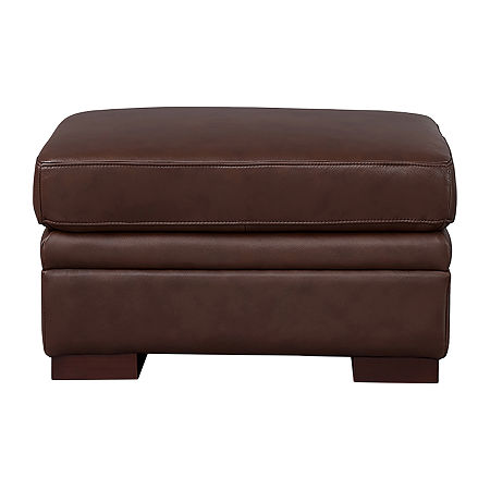 Click here for Dillon Leather Upholstery Collection Ottoman  One... prices
