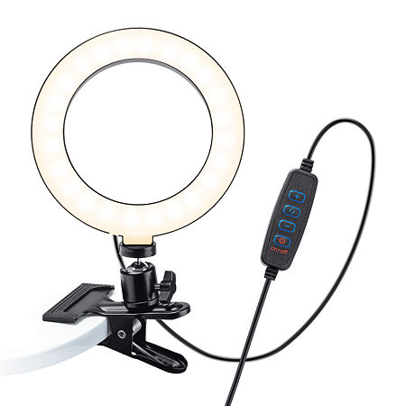 Click here for Merkury 6 Ring Light With Metal Clip  One Size  Bl... prices