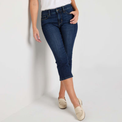 St. John's Bay Womens Mid Rise Tall Capri Pants - JCPenney