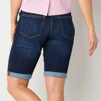 St. John's Bay Womens 12 1/2" Mid Rise Tall Bermuda Short - JCPenney