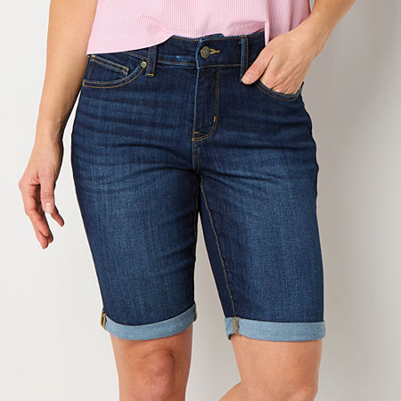 Click here for St. Johns Bay Womens 12 1/2 Mid Rise Tall Bermuda... prices
