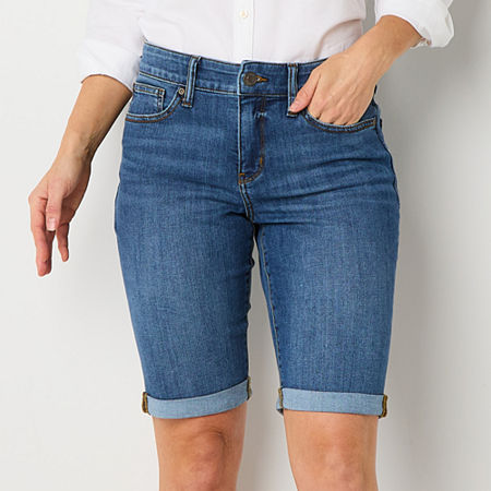 Click here for St. Johns Bay Womens 12 1/2 Mid Rise Tall Bermuda... prices