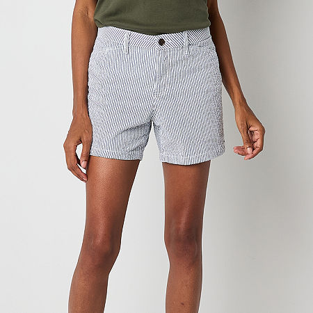Click here for St. Johns Bay Womens 5 3/4 Mid Rise Tall Chino Sho... prices