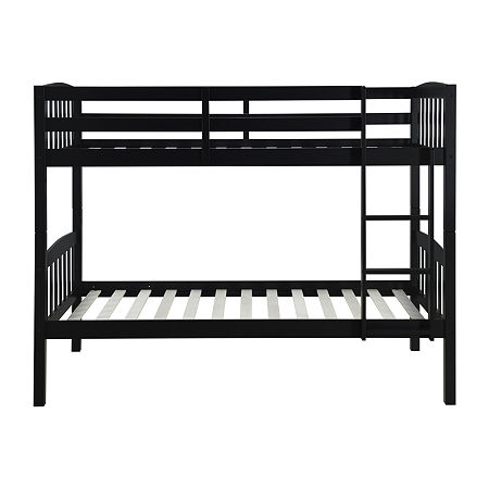 Click here for Paldora Twin Over Twin Bunk Bed  One Size  Black prices