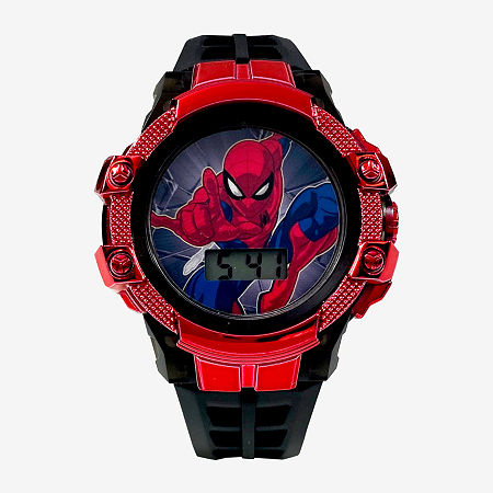 Click here for Spiderman Boys Black Strap Watch Spd7029jc  One Si... prices