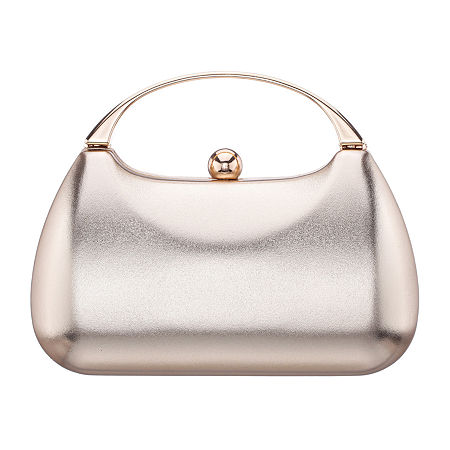 Click here for N By Nina Curved Metallic Minaudiere Evening Bag... prices