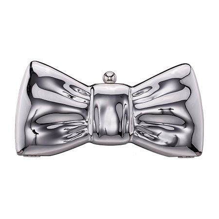 Click here for N By Nina Metal Bow Minaudiere Evening Bag  One Si... prices