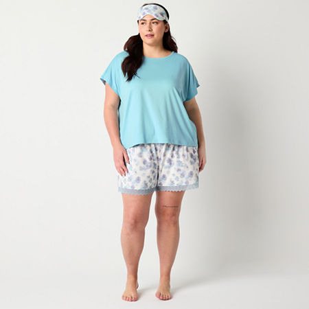 Click here for Ambrielle Womens Crew Neck Short Sleeve 3-pc. Plus... prices