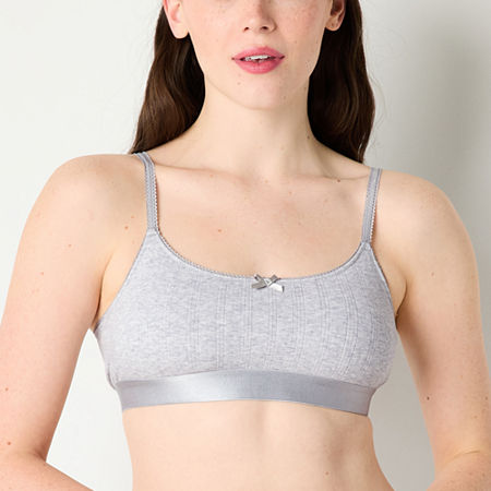 Click here for Arizona Body Cotton Scoop Bralette  Small  Gray prices