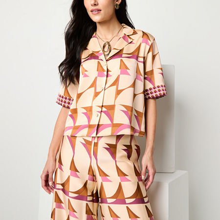 Click here for Worthington Womens Short Sleeve Camp Shirt  Medium... prices