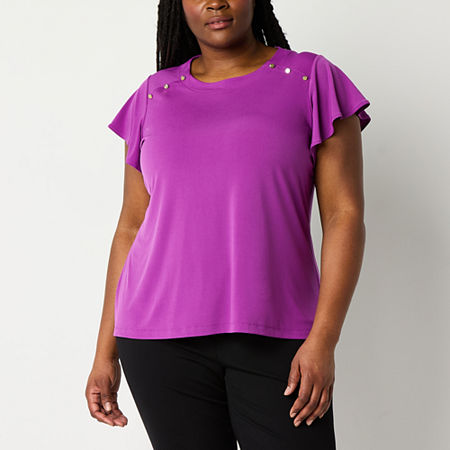 Click here for Liz Claiborne Womens Round Neck Short Sleeve Plus... prices