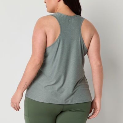 Xersion Womens U Neck Sleeveless Performance Tank Top Plus - JCPenney