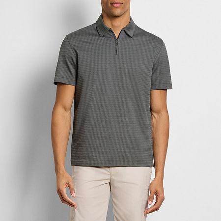 Click here for Van Heusen Essential Zip Mens Short Sleeve Polo Sw... prices