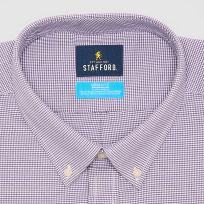 Stafford Coolmax All Season Oxford Mens Big & Tall Regular Fit Long ...