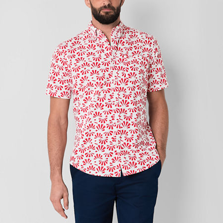 Click here for St. Johns Bay Printed Chambray Mens Short Sleeve C... prices