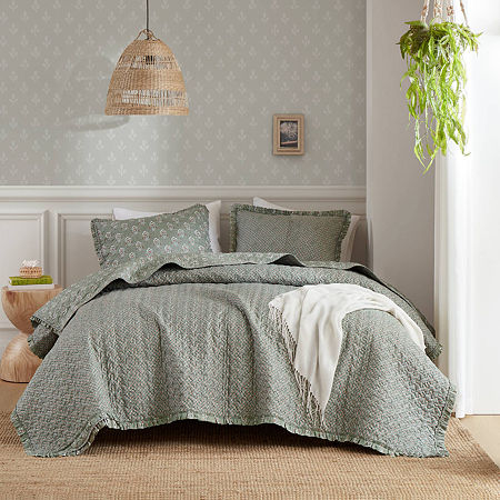 Click here for Madison Park Linwood Ruffle Printed 3-Pc. Quilt Se... prices